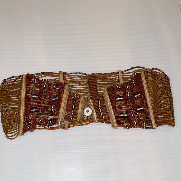 unbranded | Accessories | Vintage Wide Boho Tribal Beaded Belt | Poshmark